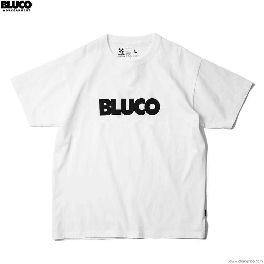 BLUCO（ブルコ） BLUCO PRINT TEE - Logo - (WHITE-BLACK) [143-22-001] メンズ 半袖 ...