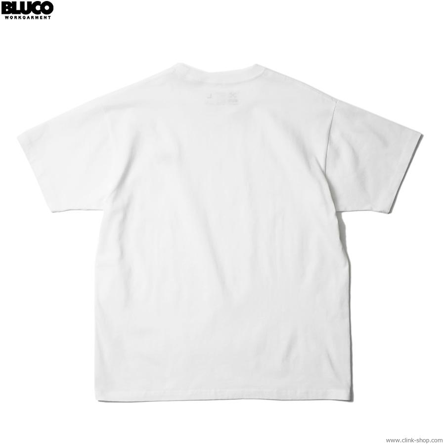 BLUCO（ブルコ） BLUCO PRINT TEE - Logo - (WHITE-BLACK) [143-22-001] メンズ 半袖 ...