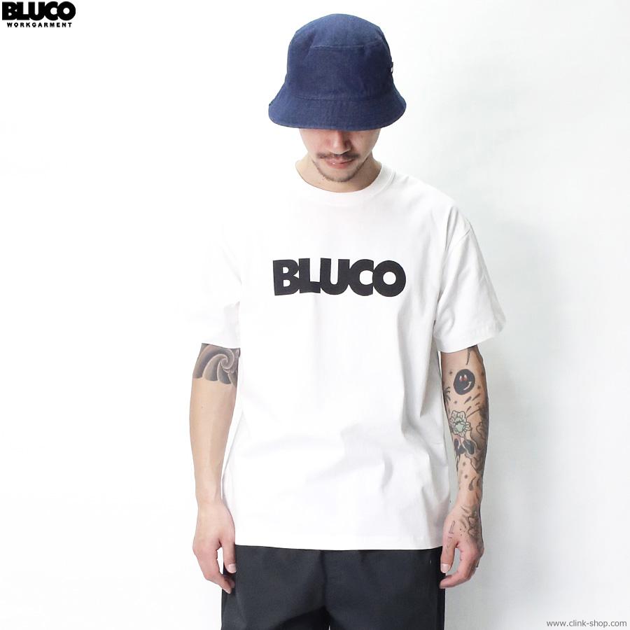 BLUCO（ブルコ） BLUCO PRINT TEE - Logo - (WHITE-BLACK) [143-22-001] メンズ 半袖 ...