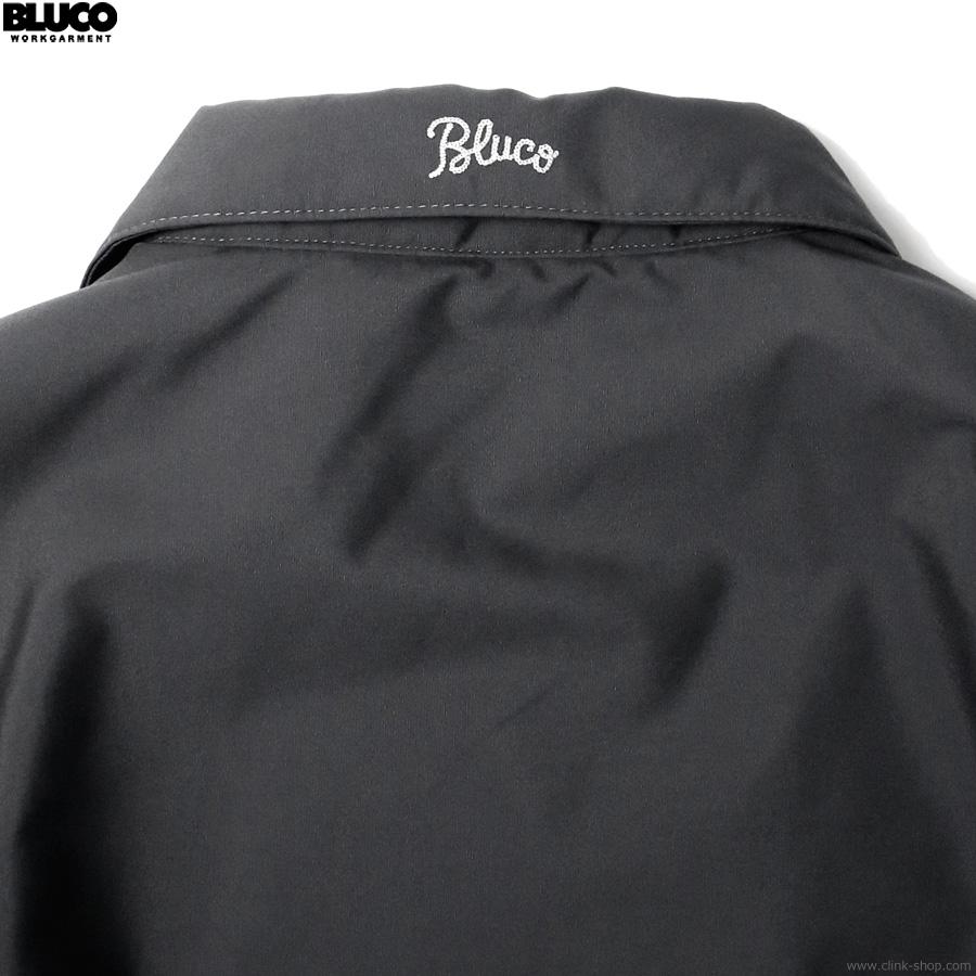 BLUCO ブルコ T/C COACH JACKET -QUILTING LINING- (BLACK) [147-31-051] コーチジャケット アウター 防寒性 裏地中綿キルティング ...