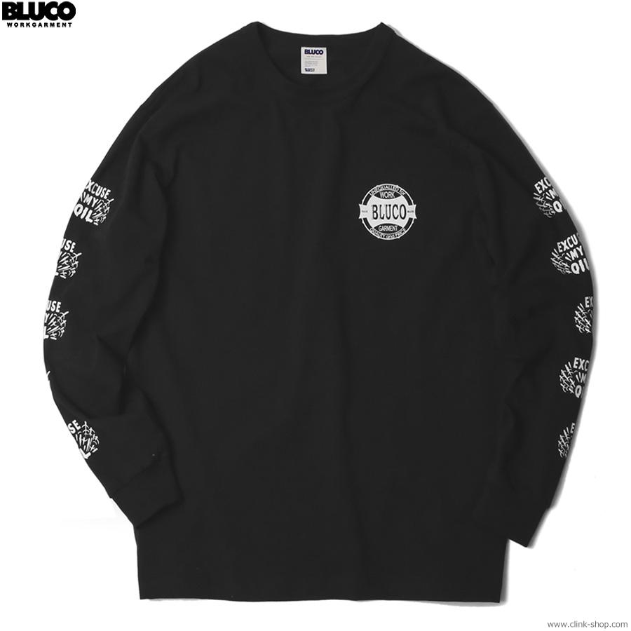 BLUCO（ブルコ） 2025年春物新作 BLUCO PRINT L/S TEE - OIL - (BLACK) [151-12-007] : CLINK - 通販 - Yahoo!ショッピング