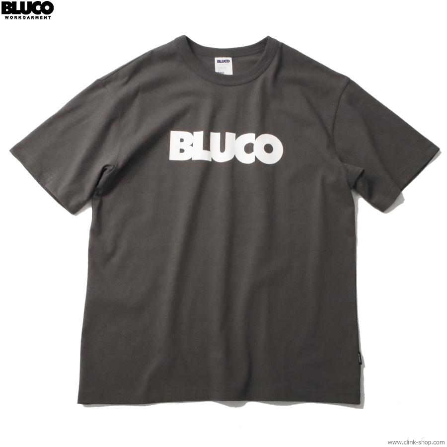 BLUCO 2025年春夏新作 ブルコ PRINT TEE -Logo- (CHARCOAL) [153-22-006] ロゴT ...