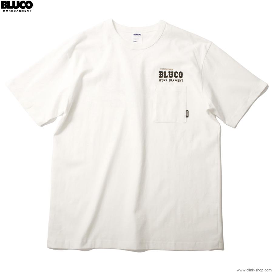 BLUCO 2025年春夏新作 ブルコ POCKET TEE -Bolt- (WHITE) [153-22-012] ロゴT ポケットTE ...