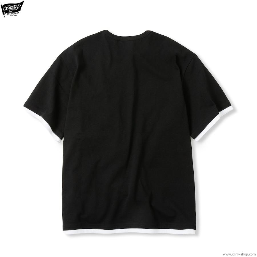 イーブルアクト EVILACT LAYERD SS (BLACK/WHITE) [EA-WFRSS-T07] メンズ Tシャツ 半袖T ...