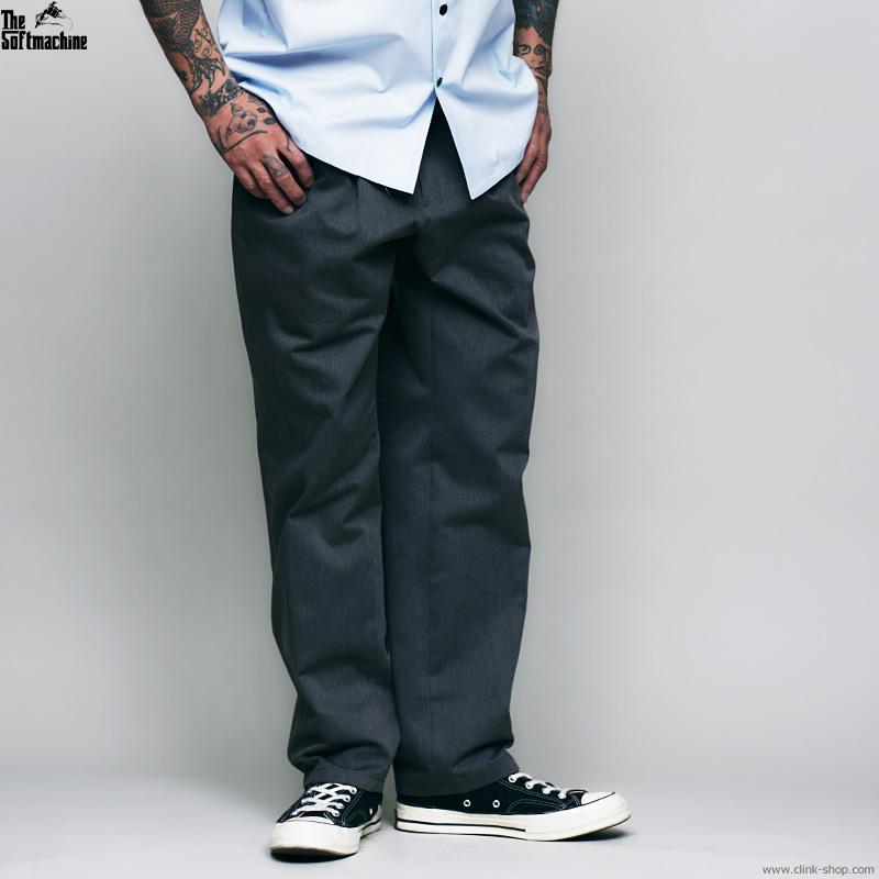 Softmachine ソフトマシーン SOFTMACHINE EDWARD PANTS (GRAY) メンズ ボトムス ワークパンツ ...