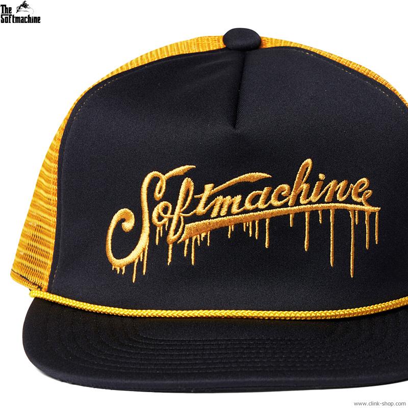 Softmachine（ソフトマシーン） SOFTMACHINE DRIPPING LOGO CAP (YELLOW) メンズ メッシュキャップ : CLINK - 通販 - Yahoo!ショッピング