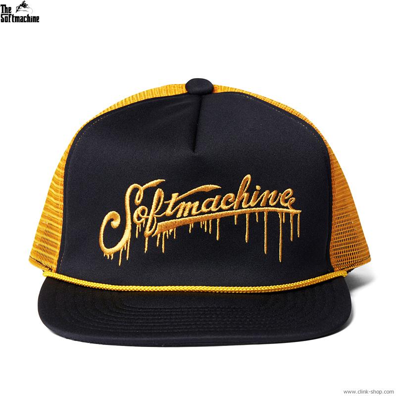 Softmachine（ソフトマシーン） SOFTMACHINE DRIPPING LOGO CAP (YELLOW) メンズ メッシュキャップ : CLINK - 通販 - Yahoo!ショッピング