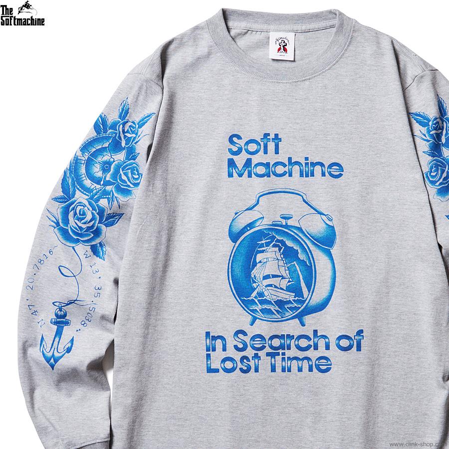 Softmachine SALE 30％OFF！ソフトマシーン SOFTMACHINE LOST TIME L/S (GRAY) 長袖Tシャツ メンズ オールシーズン 綿100％ グレー ...