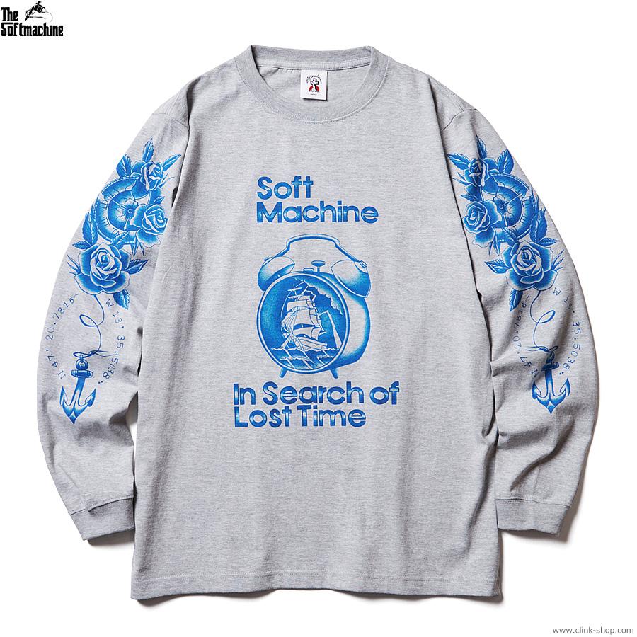 Softmachine SALE 30％OFF！ソフトマシーン SOFTMACHINE LOST TIME L/S (GRAY) 長袖Tシャツ メンズ オールシーズン 綿100％ グレー ...