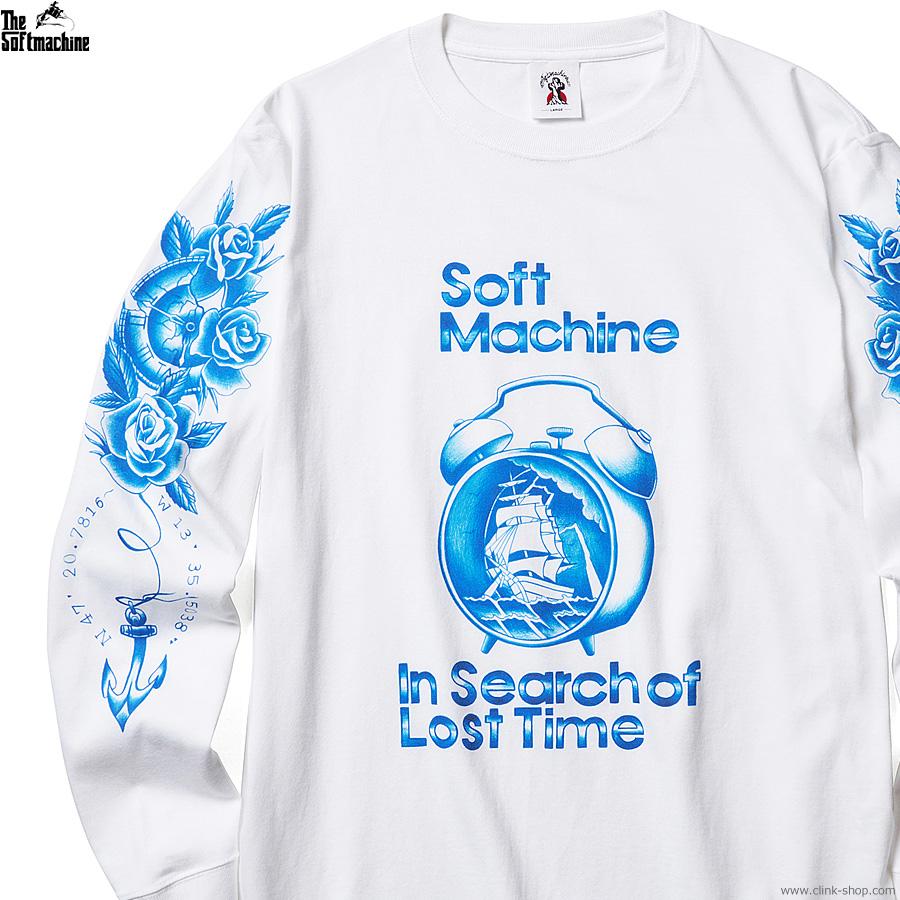 Softmachine SALE 30％OFF！ソフトマシーン SOFTMACHINE LOST TIME L/S (WHITE) 長袖Tシャツ メンズ オールシーズン 綿100％ ホワイト ...