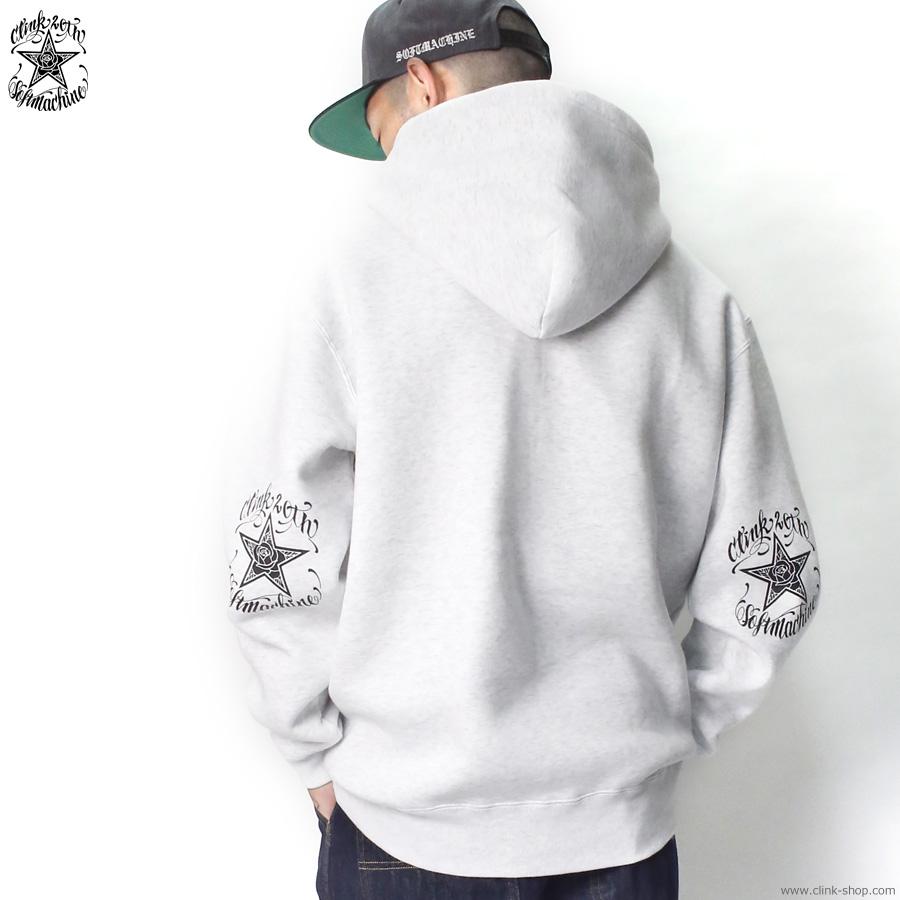 Softmachine（ソフトマシーン） × CLINK 20TH STAR HOODED (ASH) コラボ プルオーバーパーカー TATTOO タトゥー : CLINK - 通販 ...