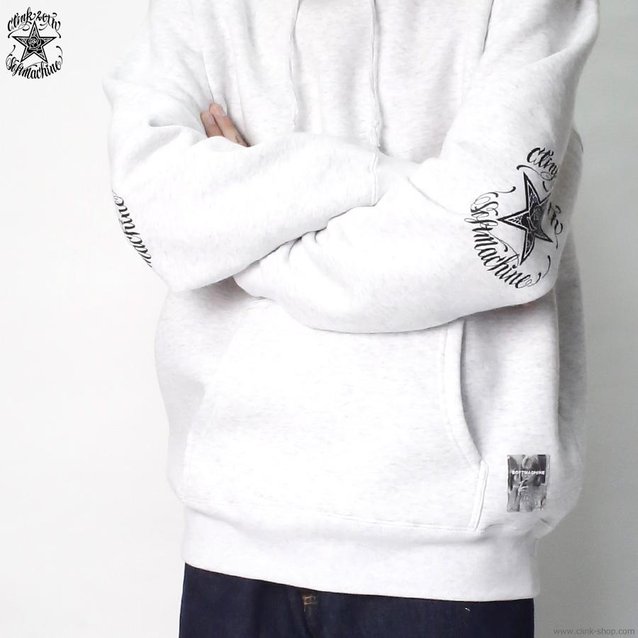 Softmachine（ソフトマシーン） × CLINK 20TH STAR HOODED (ASH) コラボ プルオーバーパーカー TATTOO タトゥー : CLINK - 通販 ...