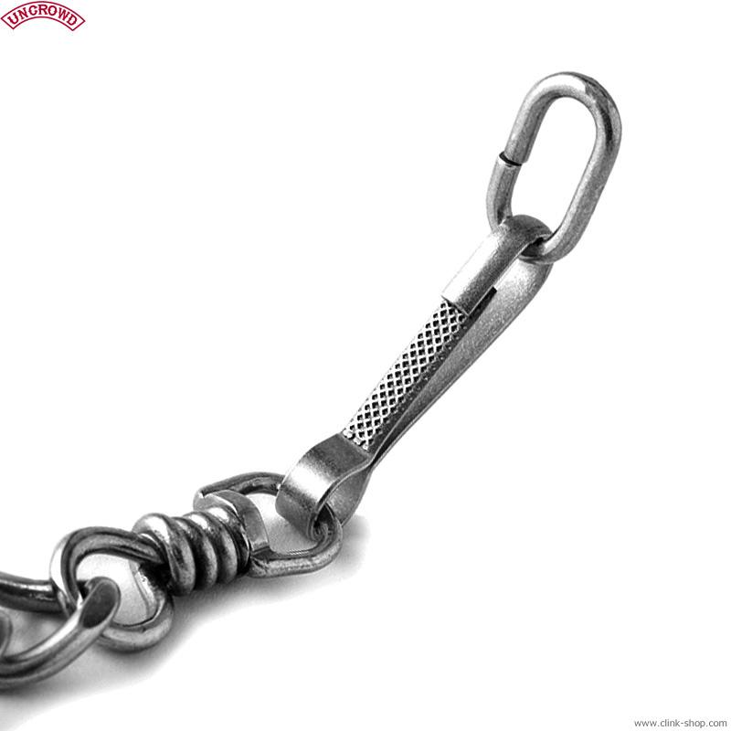 アンクラウド UNCROWD WALLET CHAINS (SILVER) [231-75-001] ウォレットチェーン 真鍮 ブラス ...