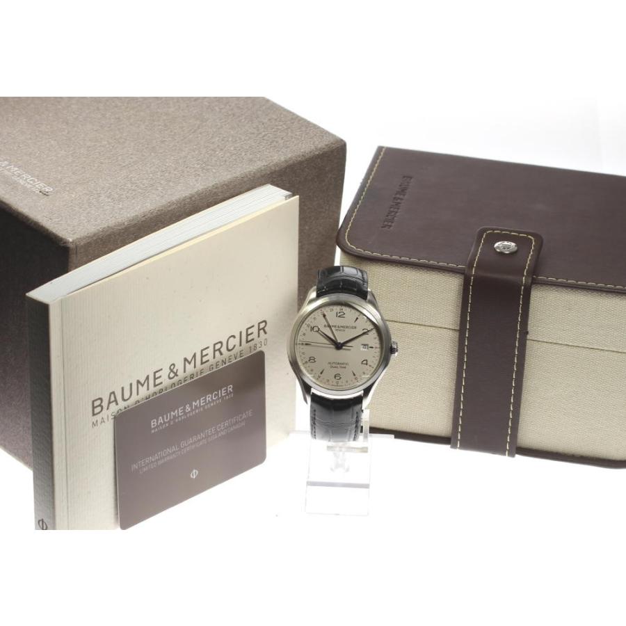 BAUME&MERCIER ☆良品☆箱保付【Baume & Mercier】ボーム＆メルシェ クリフトン デュアルタイム M0A10112 ...
