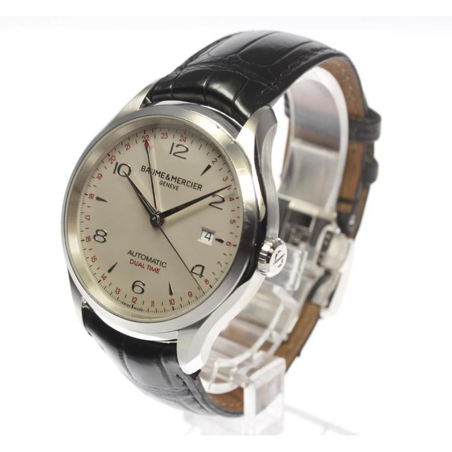 BAUME&MERCIER ☆良品☆箱保付【Baume & Mercier】ボーム＆メルシェ クリフトン デュアルタイム M0A10112 ...