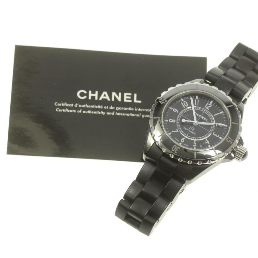CHANEL ☆訳あり【CHANEL】シャネル J12 黒セラ H0683 自動巻き メンズ : CLOSER Yahoo!ショップ - 通販 ...
