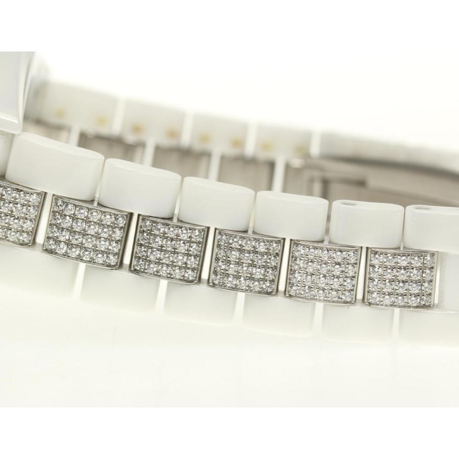 CHANEL ☆良品【CHANEL】シャネル J12 H1422 ベゼル・ブレスダイヤ 白セラミック 自動巻き メンズ 【21105 ...
