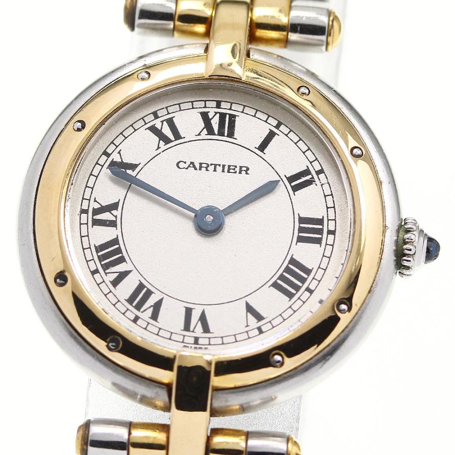 Cartier 【CARTIER】カルティエ パンテール ヴァンドームSM ラウンド 2ロウ W25030B6 クォーツ レディース ...