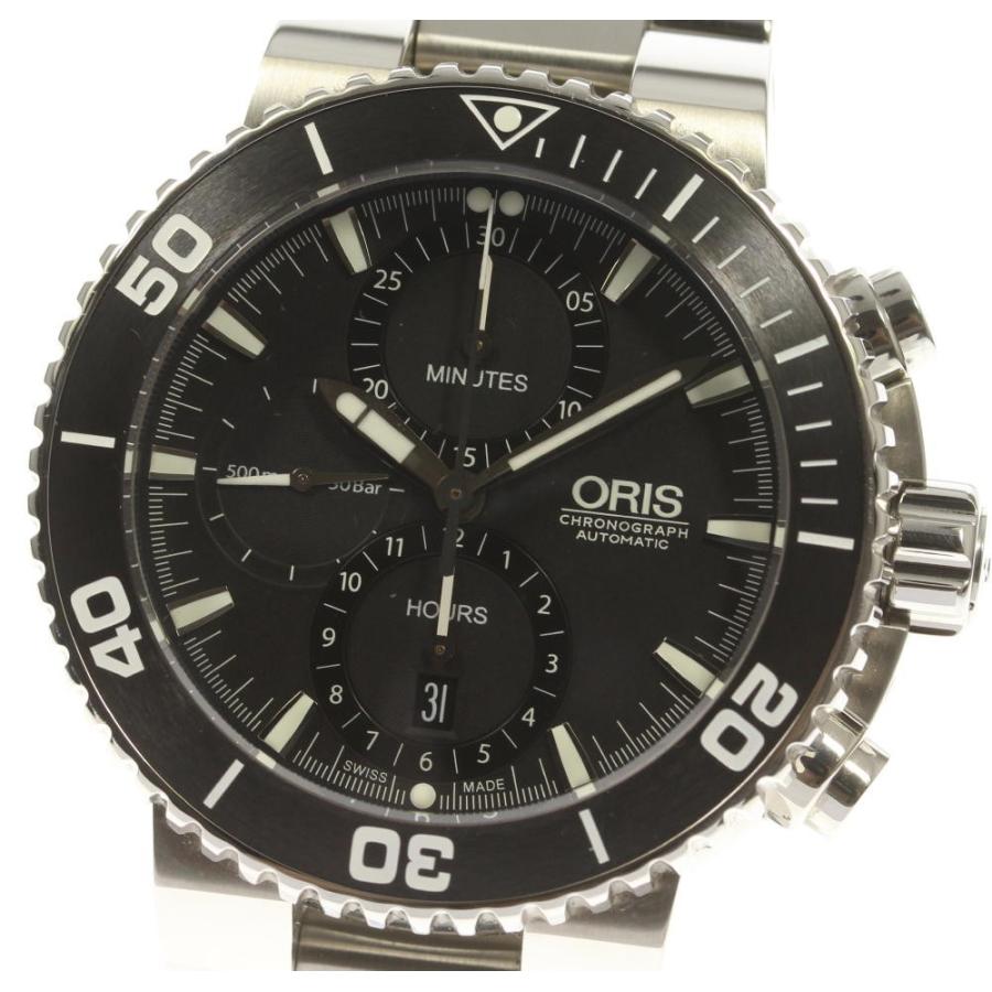 ORIS ☆極美品☆箱保付【ORIS】オリス アクイス クロノグラフ 774 7655 4154 自動巻き メンズ : CLOSER ...