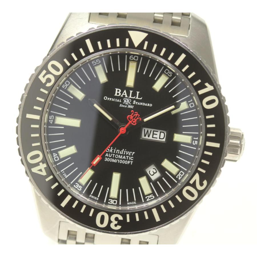 ☆良品 箱付き【BALLWATCH】ボールウォッチ エンジニアマスターII スキンダイバー デイデイト DM2108A 自動巻き メンズ ...