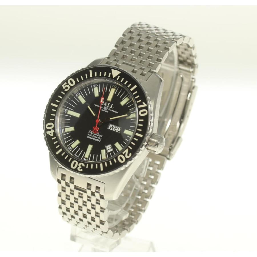 ☆良品 箱付き【BALLWATCH】ボールウォッチ エンジニアマスターII スキンダイバー デイデイト DM2108A 自動巻き メンズ ...