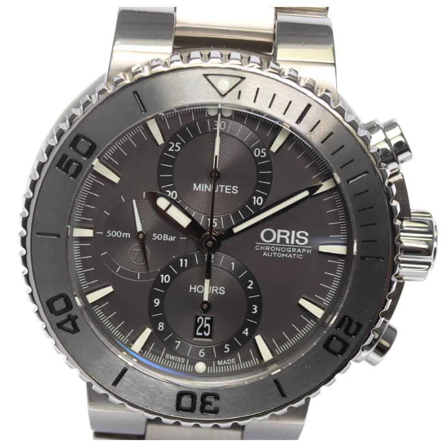 ☆良品【ORIS】オリス アクイス デイト クロノグラフ 7655-72 自動巻き メンズ :550503:CLOSER Yahoo!ショップ ...