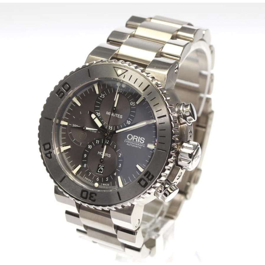☆良品【ORIS】オリス アクイス デイト クロノグラフ 7655-72 自動巻き メンズ :550503:CLOSER Yahoo!ショップ ...