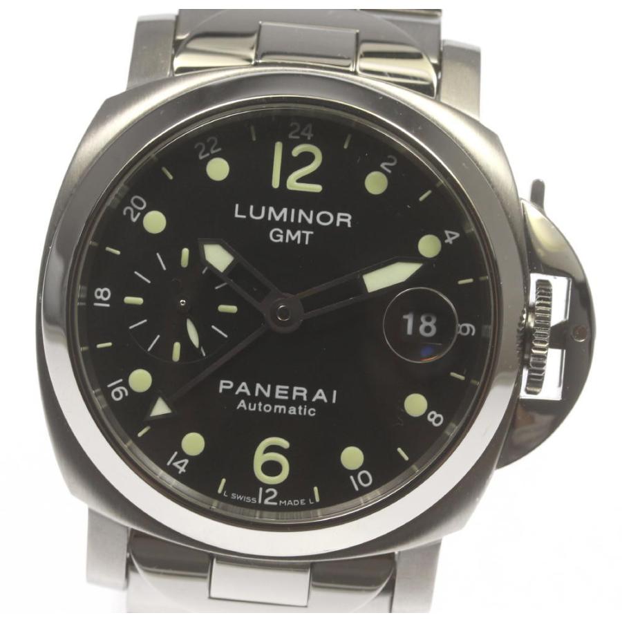 OFFICINE PANERAI ☆美品【PANERAI】パネライ ルミノール GMT PAM00160 自動巻き メンズ【ev10 ...