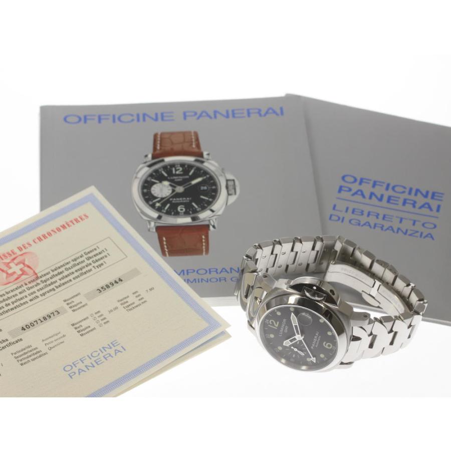 OFFICINE PANERAI ☆美品【PANERAI】パネライ ルミノール GMT PAM00160 自動巻き メンズ【ev10 ...