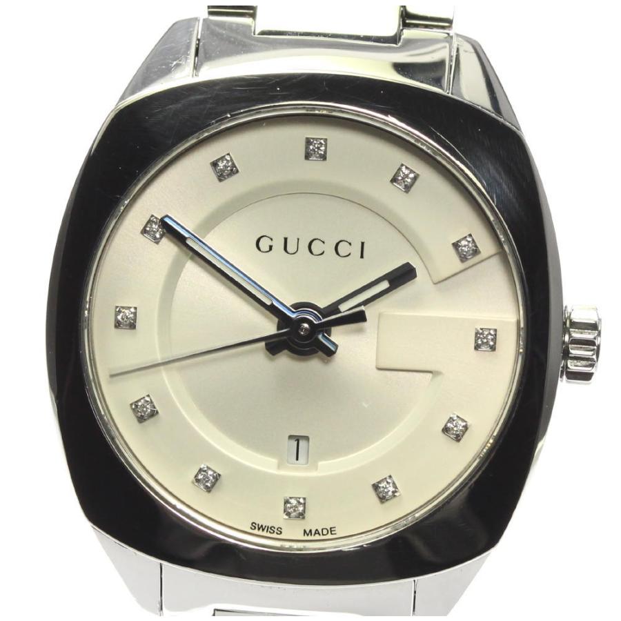 GUCCI（グッチ） 良品★箱【GUCCI】グッチ 12Pダイヤ YA142504/142.5 クォーツ レディース : CLOSER ...