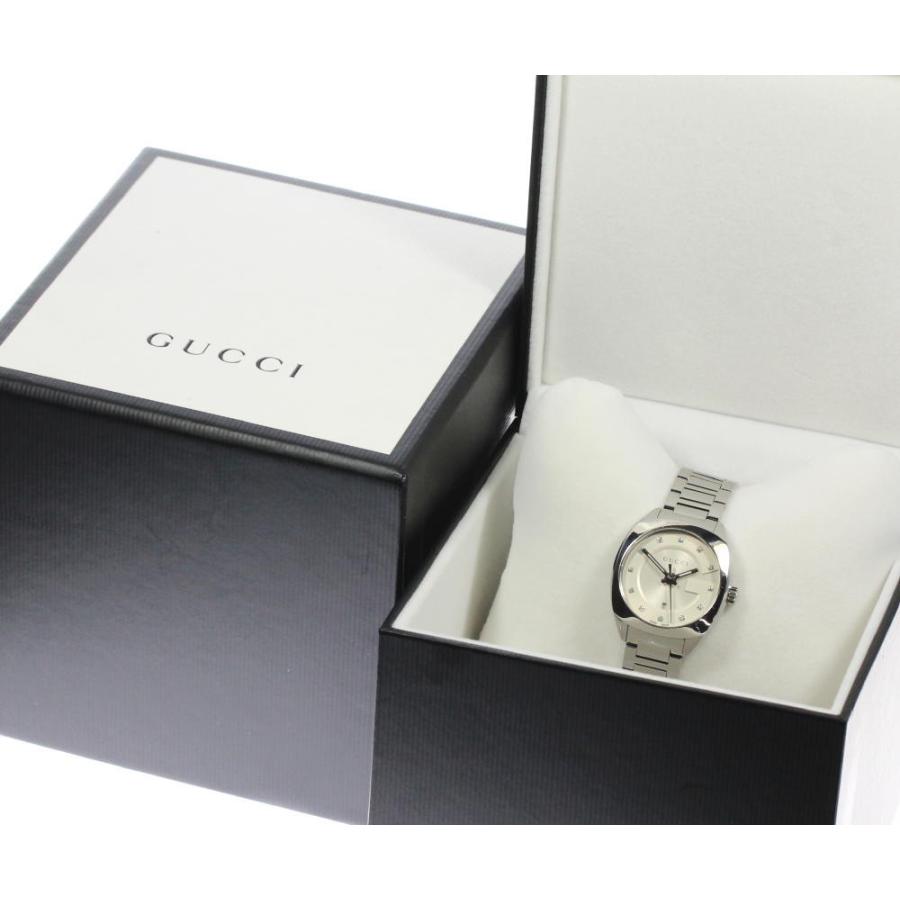 GUCCI（グッチ） 良品★箱【GUCCI】グッチ 12Pダイヤ YA142504/142.5 クォーツ レディース : CLOSER ...
