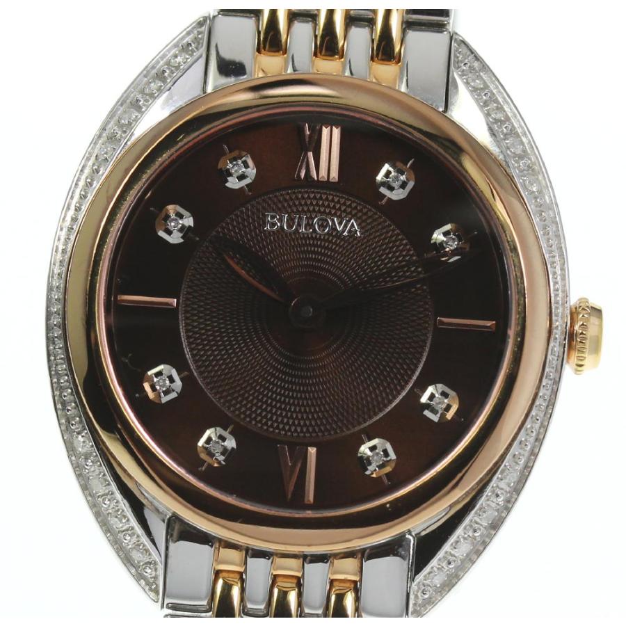 箱保付き【BULOVA】ブローバ 8Pダイヤ 98R230 クォーツ レディース 【21105】 : CLOSER Yahoo!ショップ ...