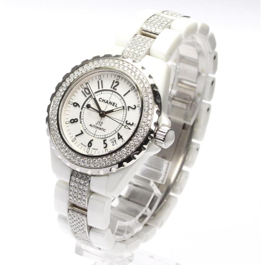 CHANEL 【CHANEL】シャネル J12 H1422 ベゼル・ブレスダイヤ 白セラミック 自動巻き メンズ : CLOSER Yahoo ...