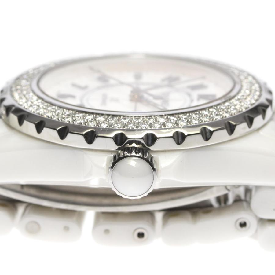 CHANEL 【CHANEL】シャネル J12 H1422 ベゼル・ブレスダイヤ 白セラミック 自動巻き メンズ : CLOSER Yahoo ...