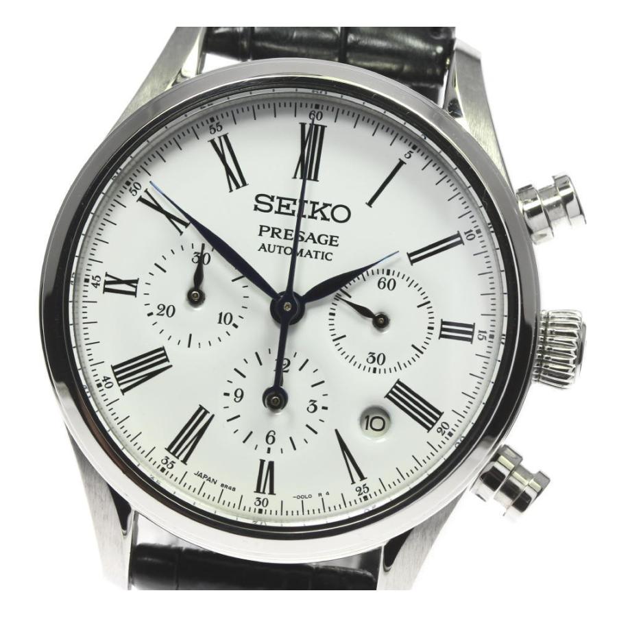 SEIKO ☆良品【SEIKO】セイコー プレサージュ デイト クロノグラフ SARK013/8R48-00K0 自動巻き メンズ ...