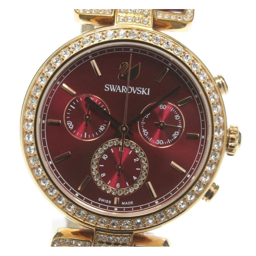 SWAROVSKI ☆良品 箱保付き【SWAROVSKI】スワロフスキー エラ ジャーニー クロノグラフ 5416701 クォーツ レディース ...