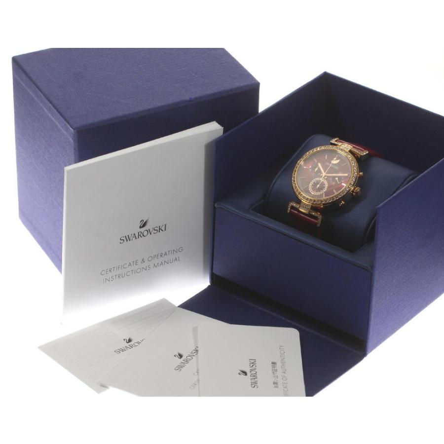 SWAROVSKI ☆良品 箱保付き【SWAROVSKI】スワロフスキー エラ ジャーニー クロノグラフ 5416701 クォーツ レディース ...