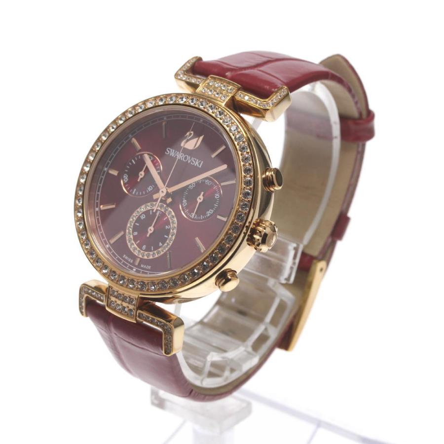 SWAROVSKI ☆良品 箱保付き【SWAROVSKI】スワロフスキー エラ ジャーニー クロノグラフ 5416701 クォーツ レディース ...