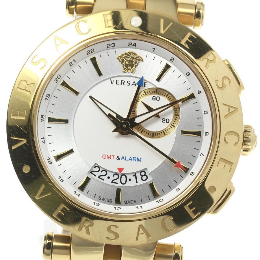 VERSACE（ヴェルサーチェ） 箱付【VERSACE】ヴェルサーチ Vレース GMT アラーム 29G クォーツ メンズ : CLOSER Yahoo!ショップ - 通販 - Yahoo ...