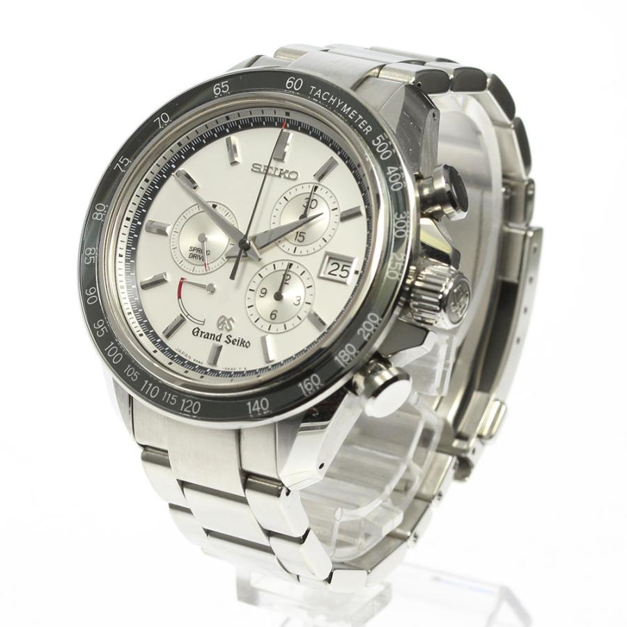 SEIKO ☆良品【SEIKO】セイコー グランドセイコー SBGB001/9R84-0AA0 クロノグラフ スプリングドライブ メンズ ...