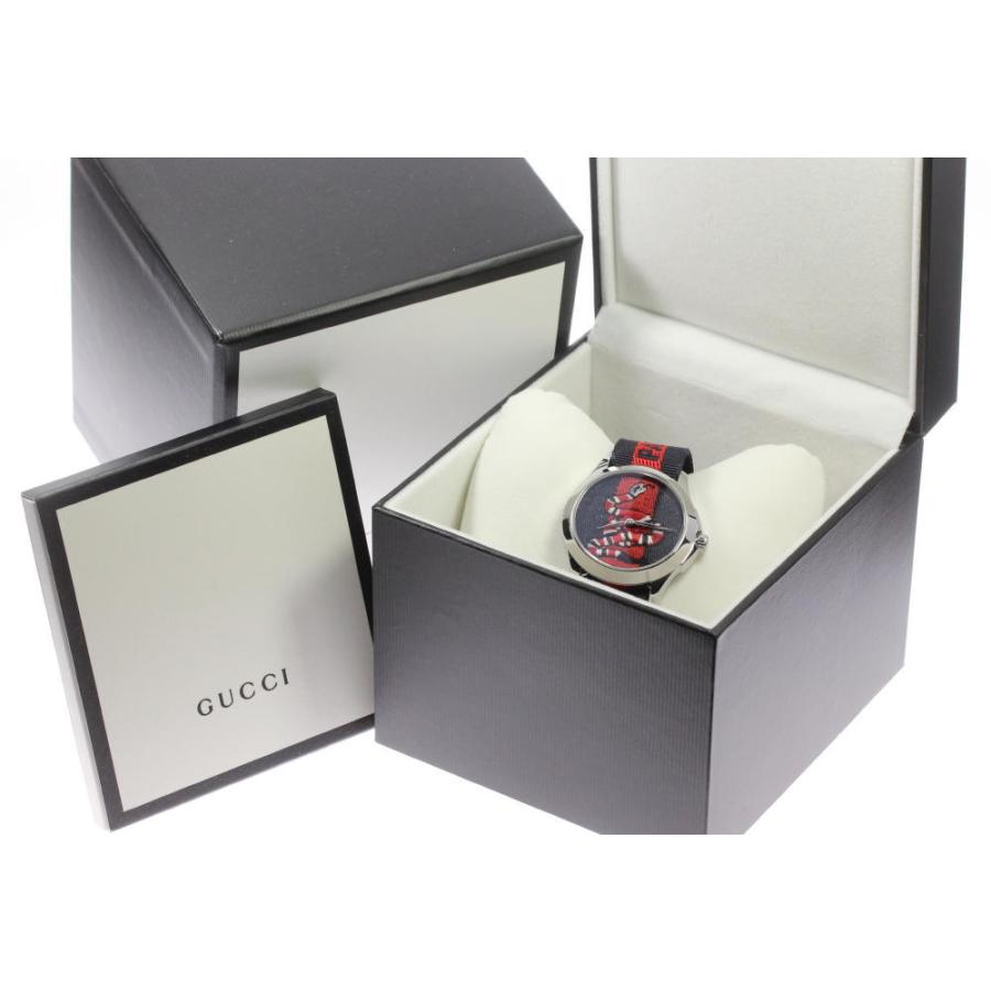 ☆美品 箱保【GUCCI】グッチ Gタイムレス キングスネーク 126.4/YA126493 クォーツ メンズ :612786:CLOSER ...