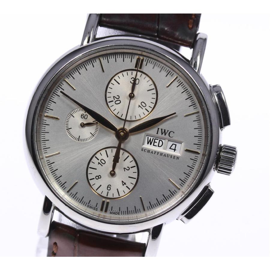 IWC SCHAFFHAUSEN ☆良品【IWC SCHAFFHAUSEN】IWC ポートフィノ クロノグラフ デイデイト IW378302 ...