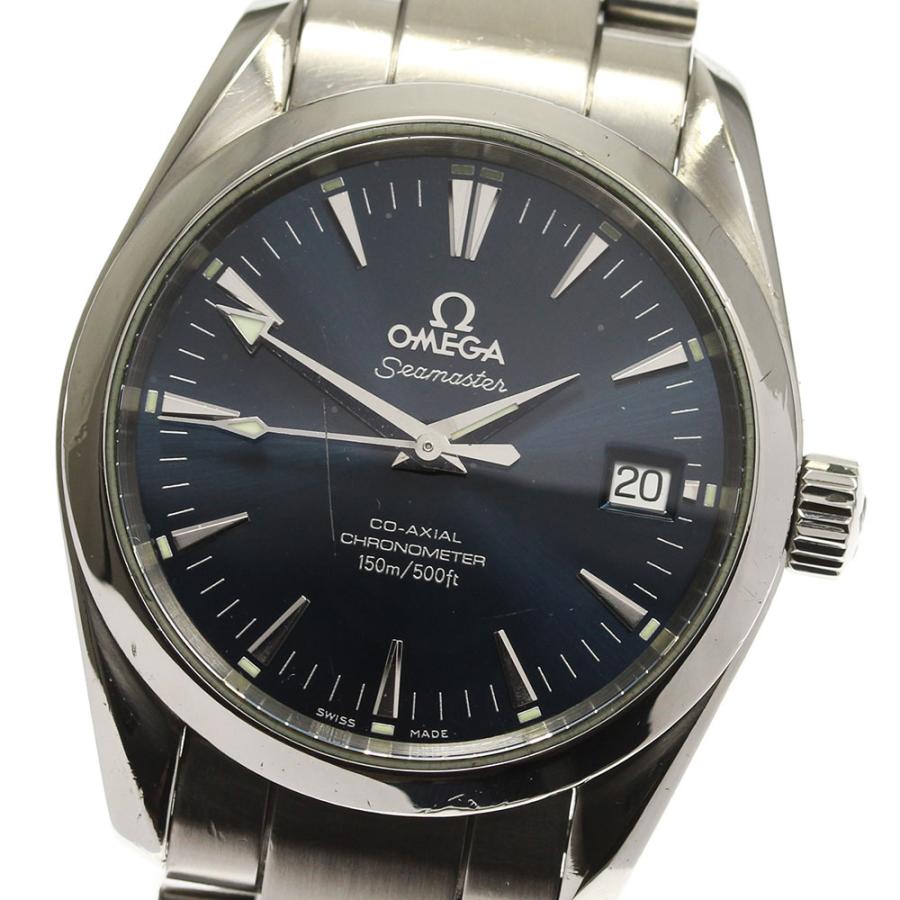 OMEGA 保証書付【OMEGA】オメガ シーマスター アクアテラ デイト Cal.2500 2504.80 自動巻き ボーイズ : CLOSER Yahoo!ショップ - 通販 ...