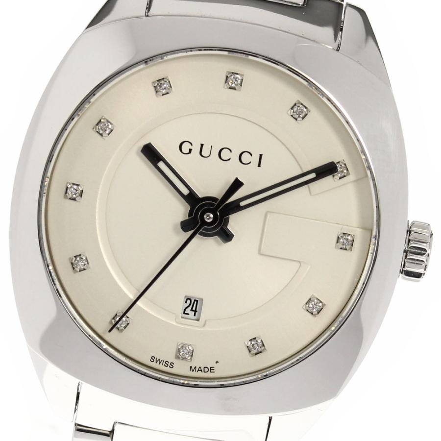 GUCCI ☆良品★箱・保証書付き【GUCCI】グッチ 12Pダイヤ YA142504/142.5 クォーツ レディース : CLOSER ...