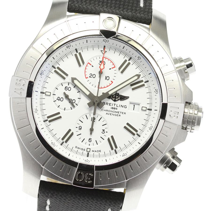 ブライトリング 箱保付 ☆美品【BREITLING】ブライトリング スーパーアベンジャー クロノグラフ A13375 自動巻き メンズ ...