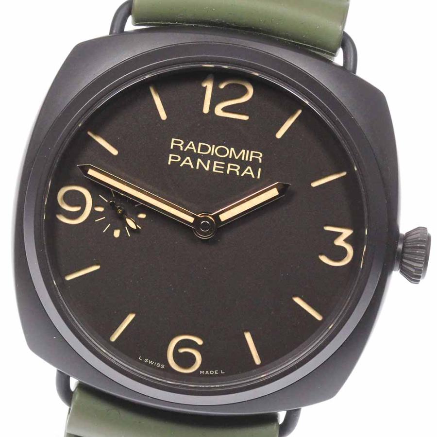 OFFICINE PANERAI 箱保付【PANERAI】パネライ ラジオミール コンポジット 3デイズ PAM00504 自動巻き メンズ ...