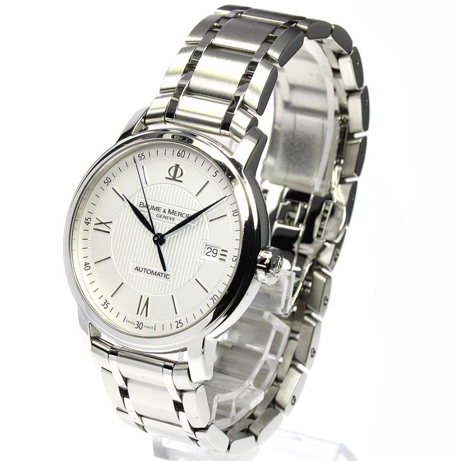 ☆良品★保証書付き【Baume & Mercier】ボーム＆メルシェ クラシマ デイト M0A08837 自動巻き メンズ :633619 ...