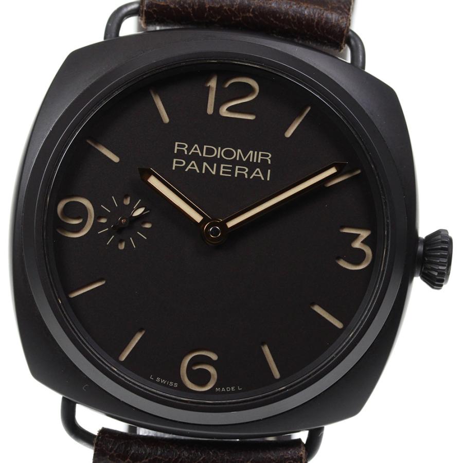 OFFICINE PANERAI ☆良品★箱・保証書付き【PANERAI】パネライ ラジオミール コンポジット 3デイズ PAM00504 ...
