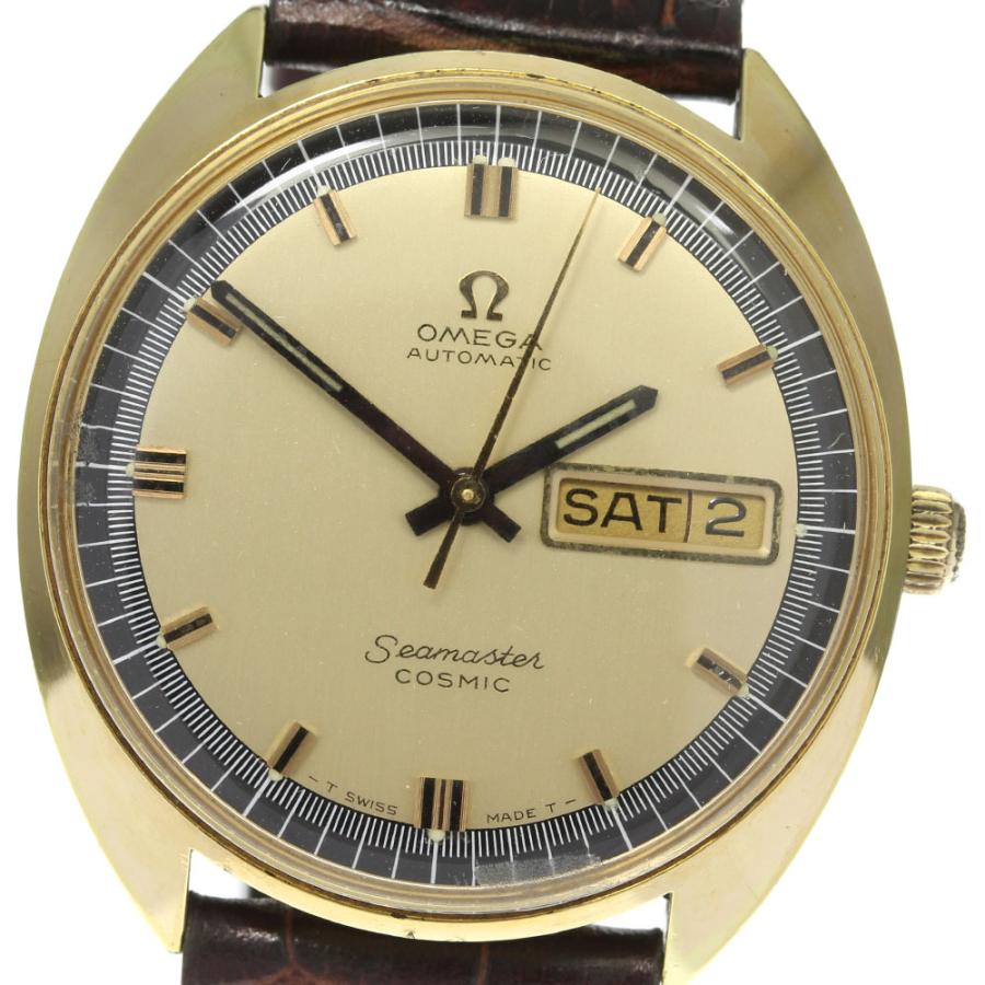 OMEGA 【OMEGA】オメガ シーマスターコスミック デイデイト 166036-T00L107 自動巻き メンズ【ev10 ...