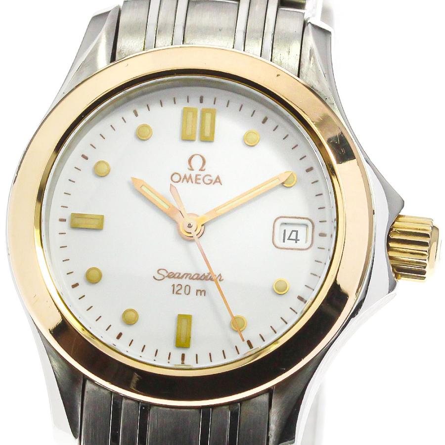 OMEGA オメガ 2483.20 シーマスター120 PGベゼル デイト クォーツ レディース _647259 : CLOSER Yahoo ...